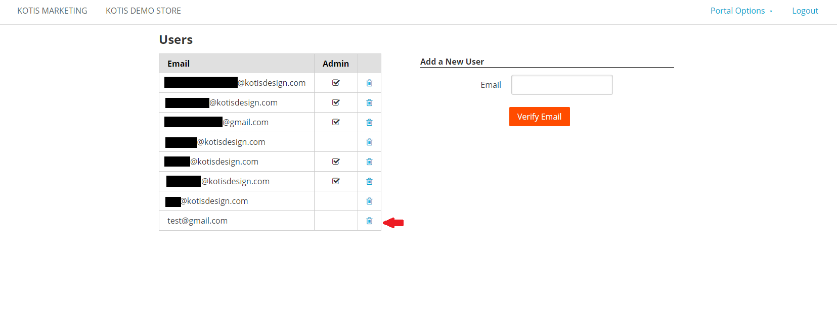 How to add or edit portal users